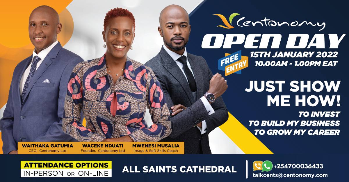 Event Centonomy Open Day Set For 15th January 2022 The Kenyan Wallstreet